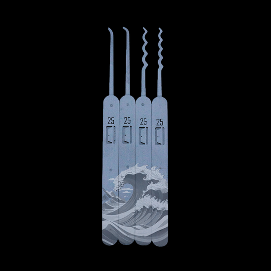 Engraved Genesis Pick Set: Waves – Covert Instruments